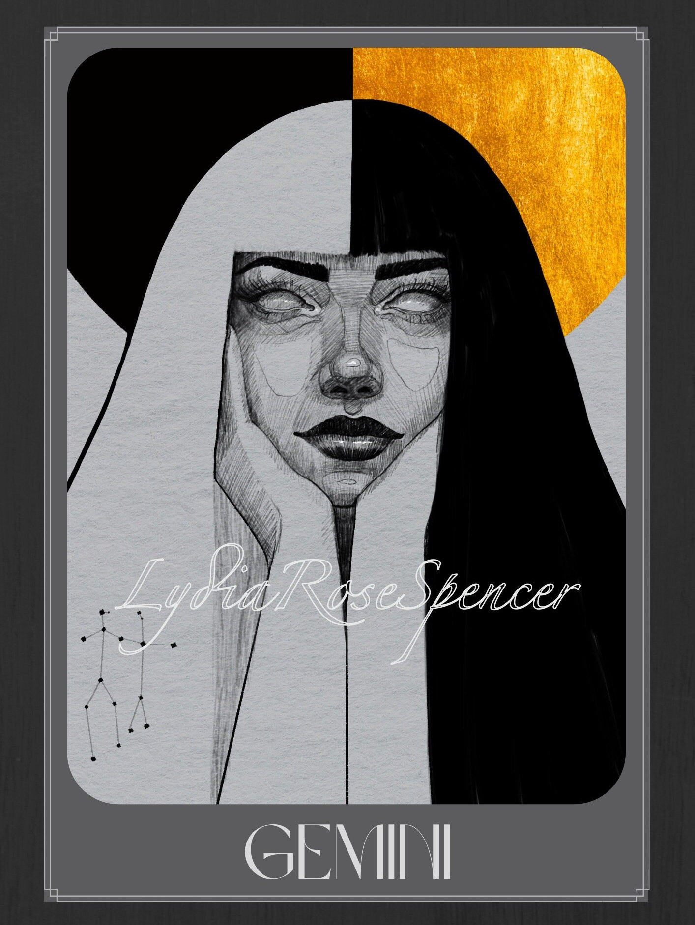 Gemini Zodiac Print, Gemini Art Print, Gemini Zodiac Art, Zodiac ...