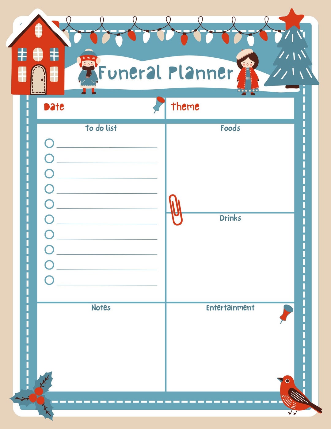 Funeral Planner - Etsy