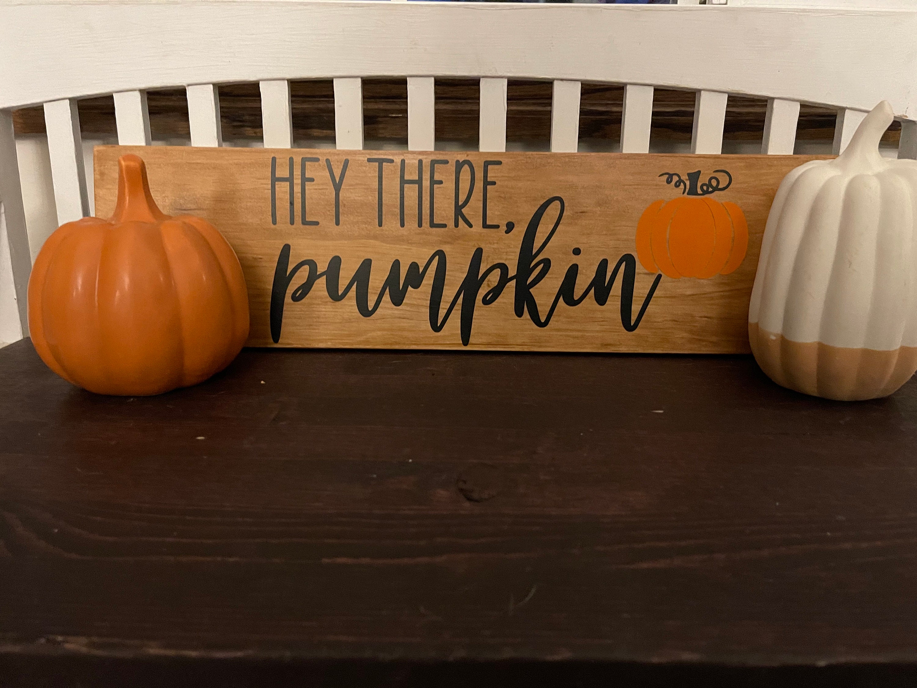 Hey There Pumpkin Sign Sign 12 MD0762 Collage Materials Visual Arts ...