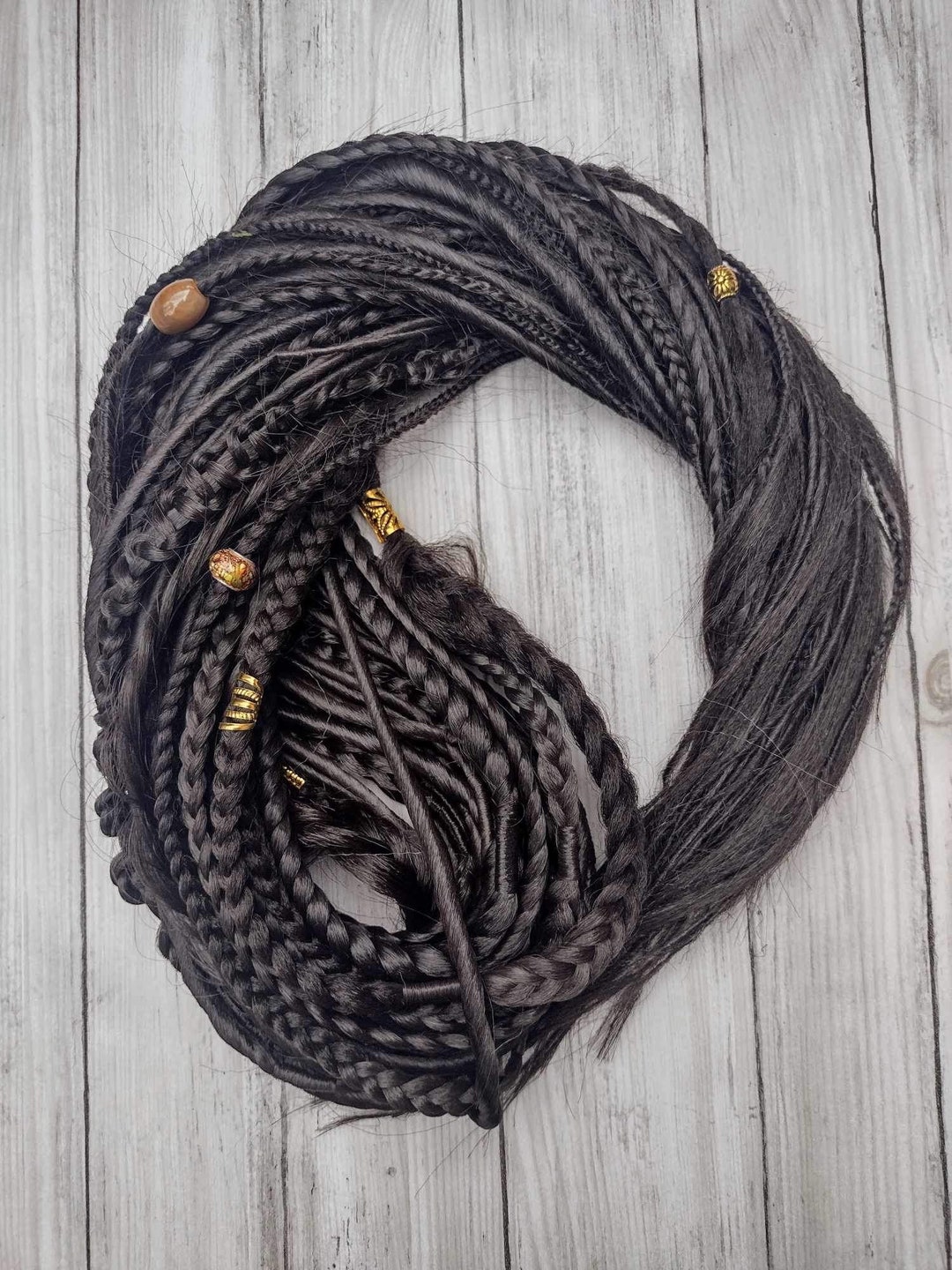 Dreads/synthetic Dreads/de Dreads/brown Dreads/dread Extensions/boho ...