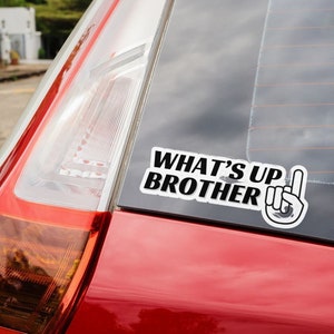 What's up Brother Vinyl Decals, Streamer Sketch T-shirt, Sports Shirt ...