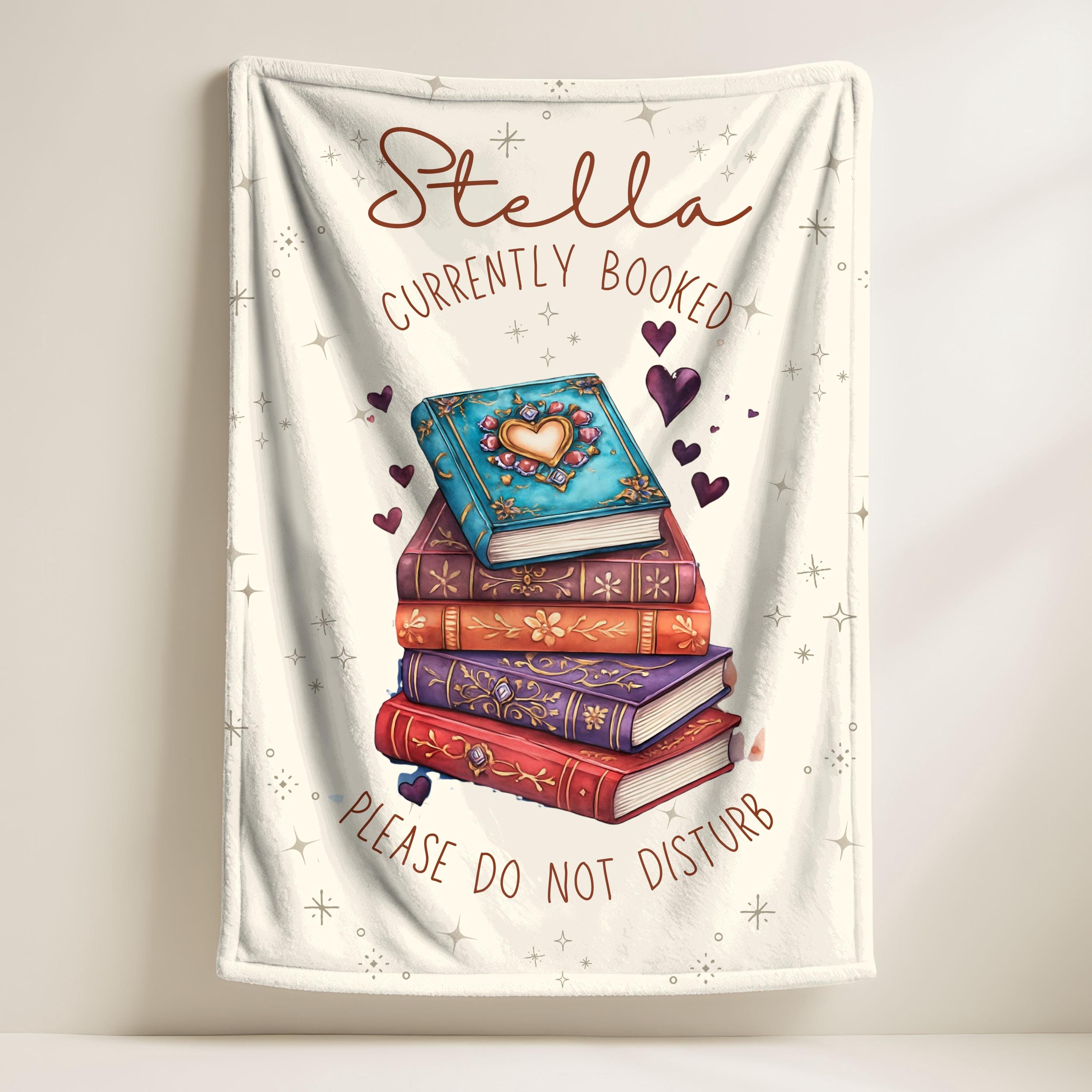 Avid Reader Gift, Personalized Cozy Reading Blanket, Book Reader ...
