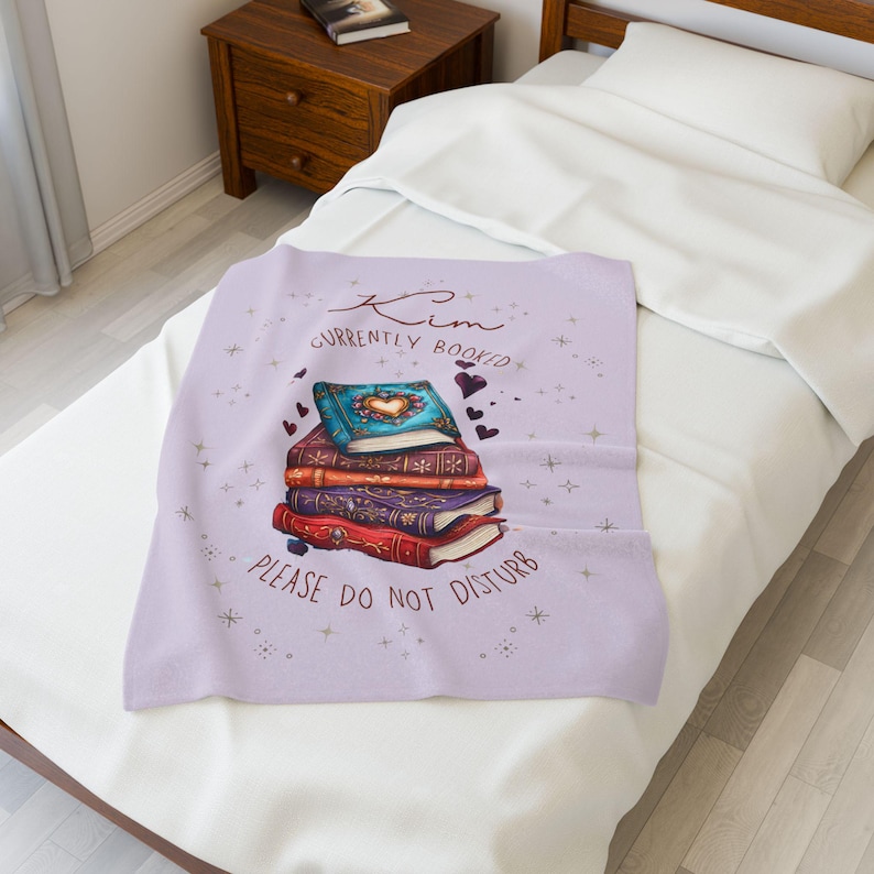 Avid Reader Gift, Personalized Cozy Reading Blanket, Book Reader ...