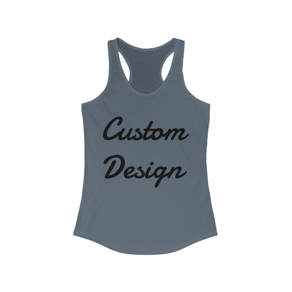 Custom Text Tank, Personalized Custom Design Tank, Customize Your Own ...