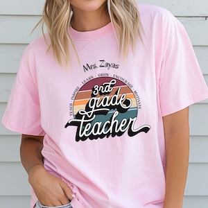 Comfort Colors® Custom 3rd Grade Teacher Shirt, Teacher Team Shirts ...