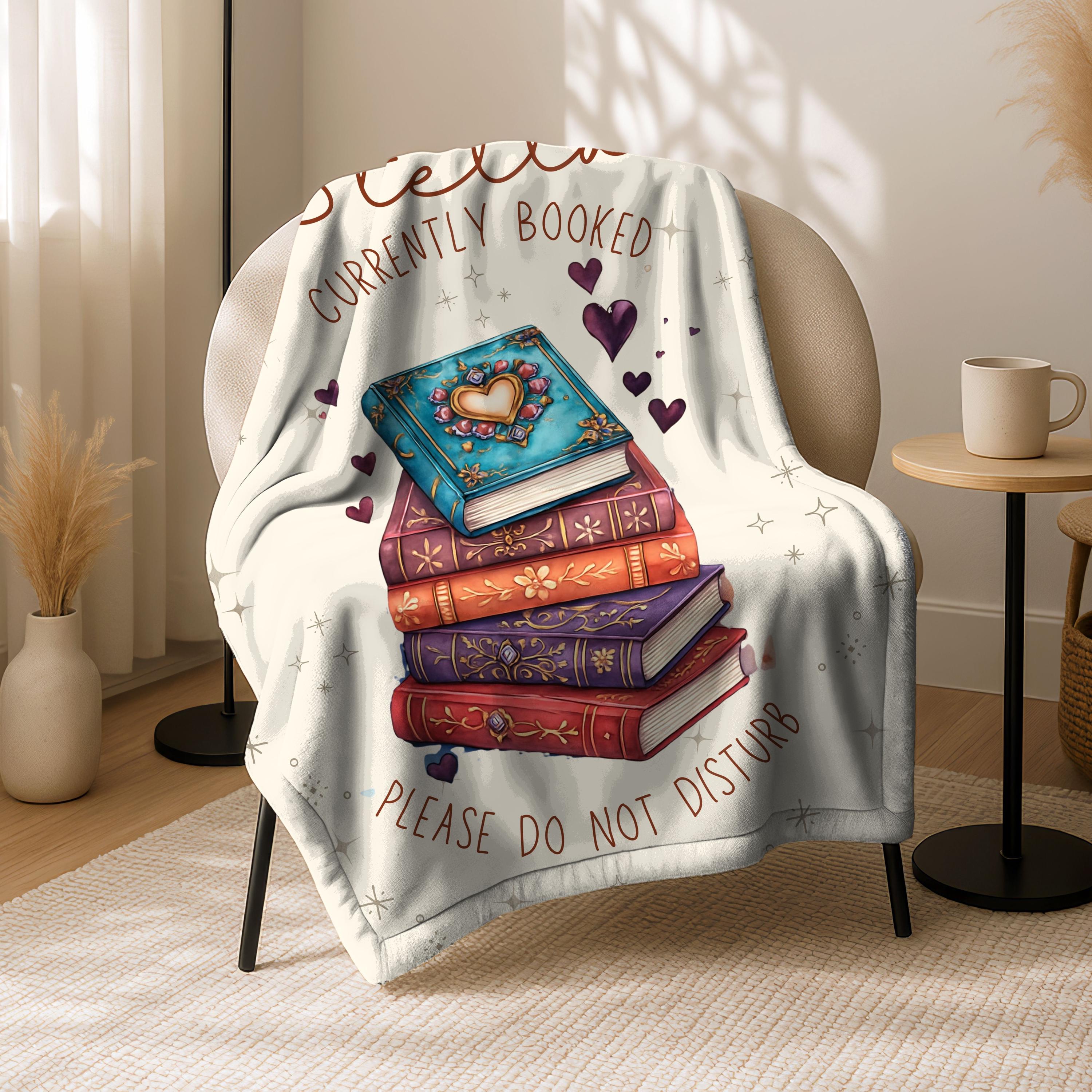 Avid Reader Gift, Personalized Cozy Reading Blanket, Book Reader ...