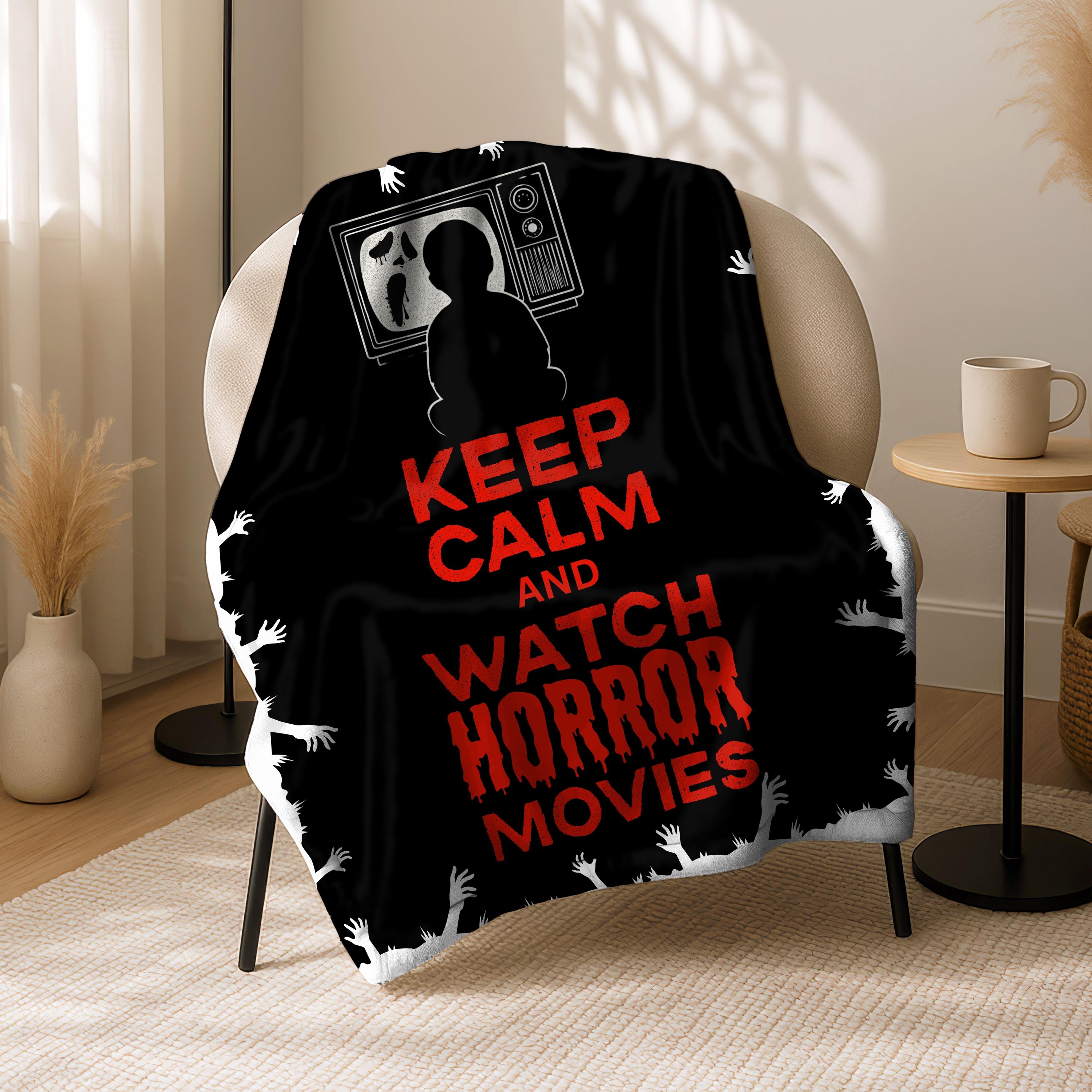Custom Name Horror Movie Blanket, Scary Movie Blanket, Horror Blanket ...