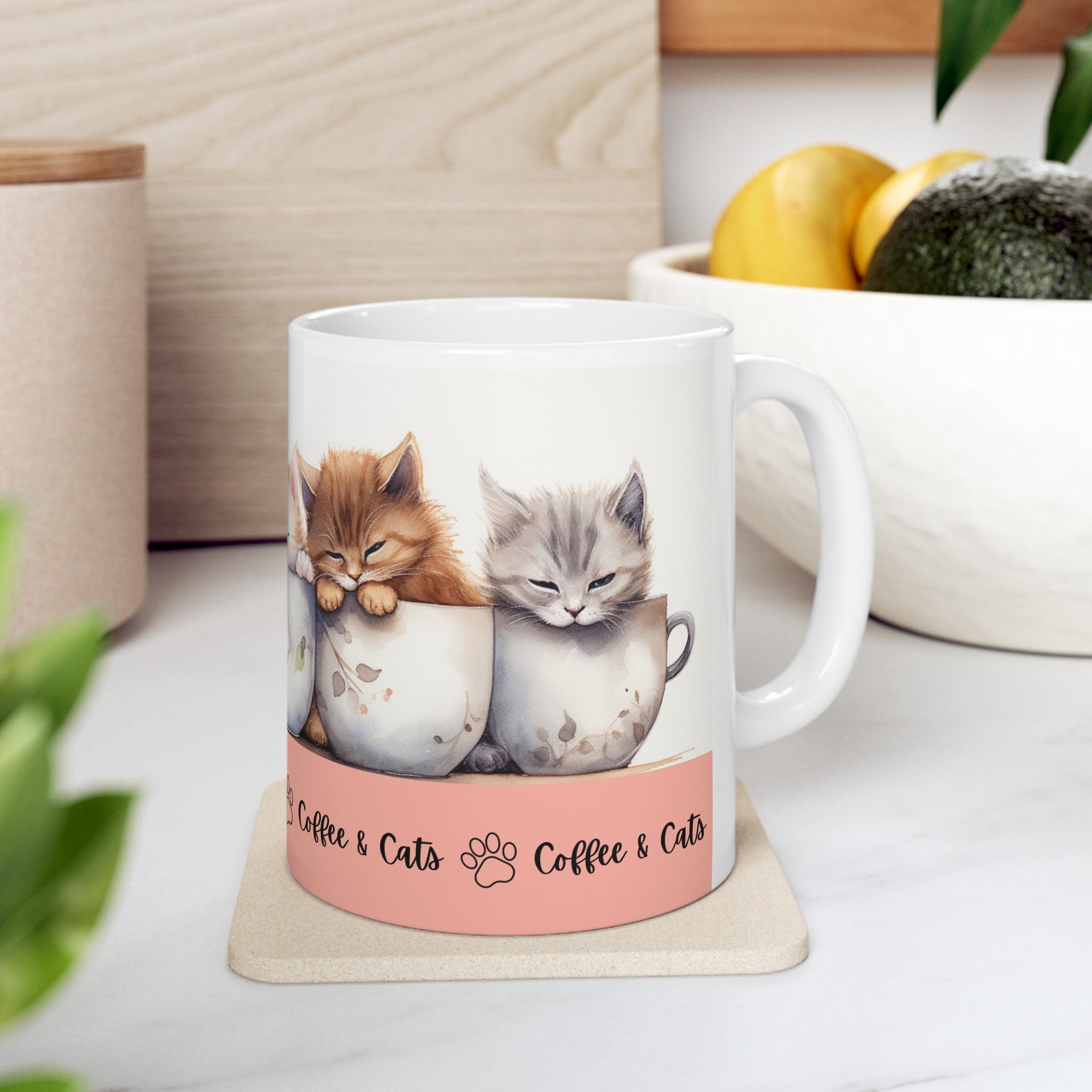 Coffee and Cats Mug, Cats Lover Mug, Cats Lover Gift, Coffee Lover Mug ...