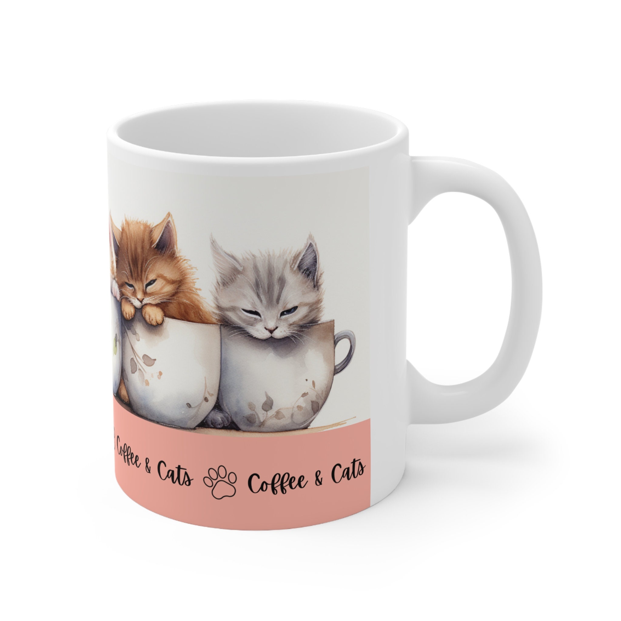 Coffee and Cats Mug, Cats Lover Mug, Cats Lover Gift, Coffee Lover Mug ...