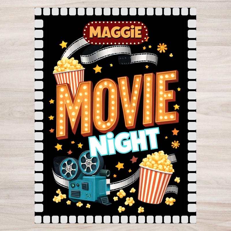 Popcorn Theme Blanket - Etsy