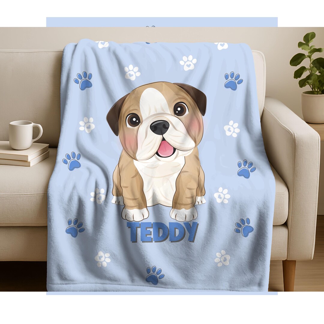 Custom Pet Blanket, Pet Owner Gift, Dog Blanket Customized, Dog Blanket ...