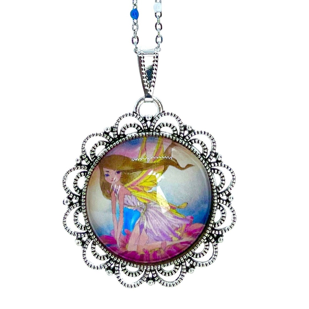 Fairy Fancy Rainbow Chain Necklace, Magic Wood Sprite Pendant ...