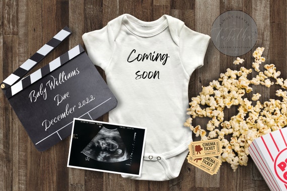 Movie Theme Digital Pregnancy Announcement Baby Announcement | Etsy