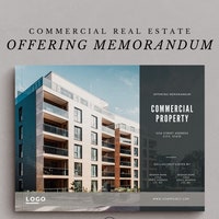 2026 Real Estate Offering Memorandum Template for Canva, 100% ...