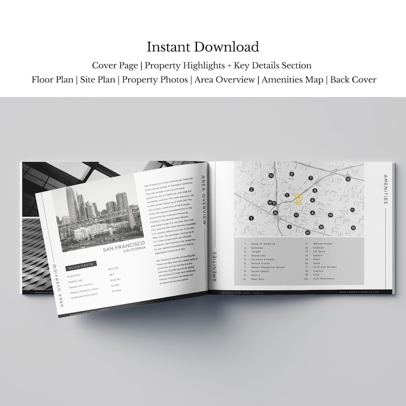 Commercial Real Estate Landscape Marketing Brochure | Commercial Real ...