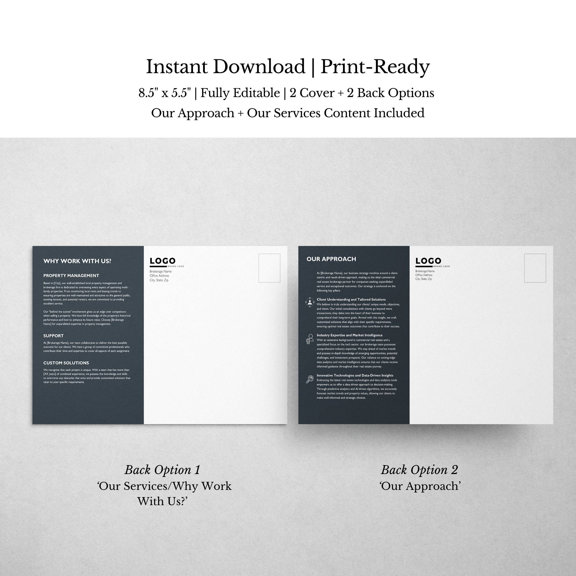 Commercial Real Estate Postcard | Commercial Real Estate Marketing ...