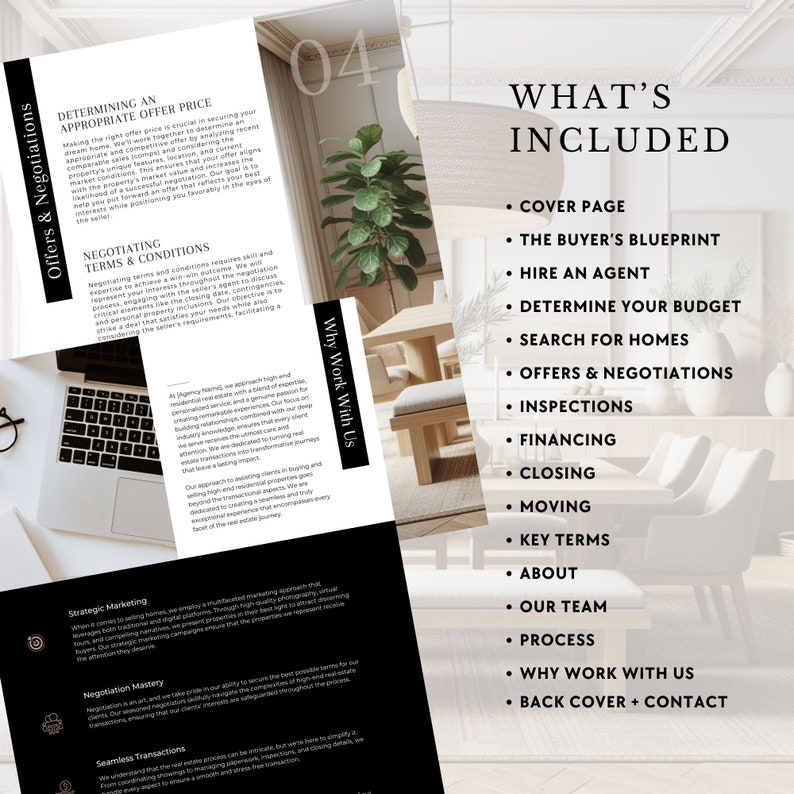Real Estate Home Buyer's Guide: 16 Page Canva Template (digital ...