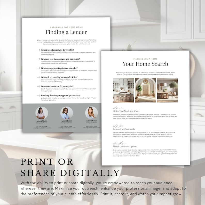 Real Estate Buyer + Seller Guide Bundle | Canva Templates (digital ...