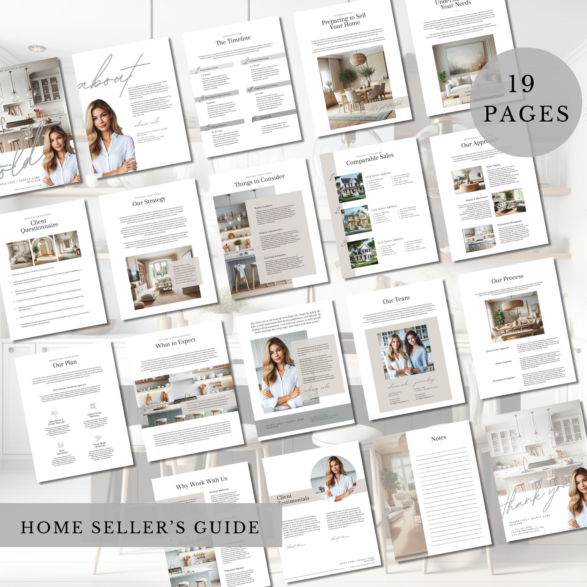 Home Sellers Guide Brochure Real Estate Listing Presentation Listing ...