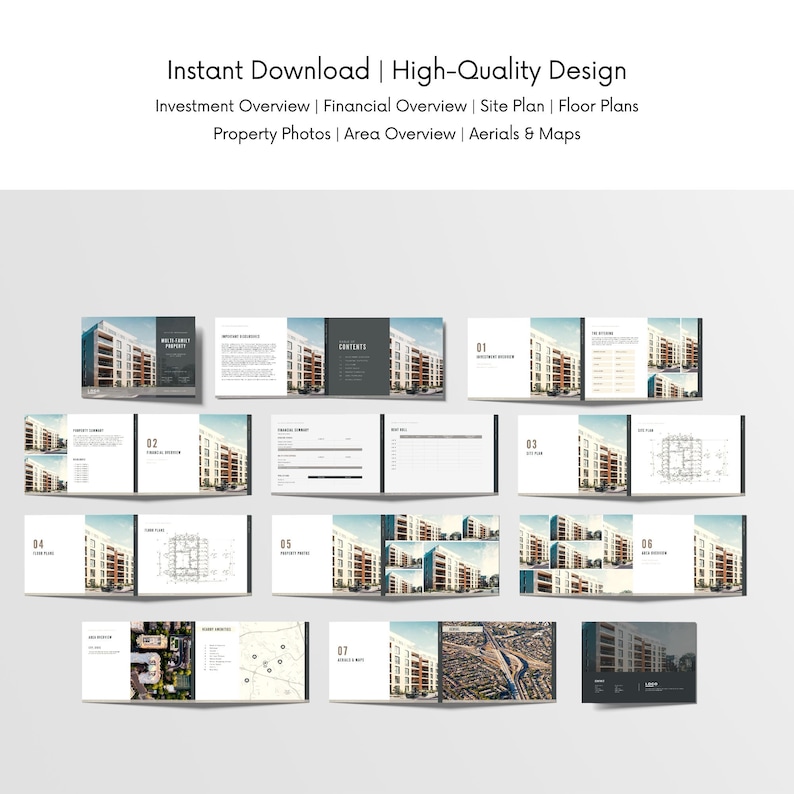 Commercial Real Estate Offering Memorandum | 20+ Page Canva Template ...