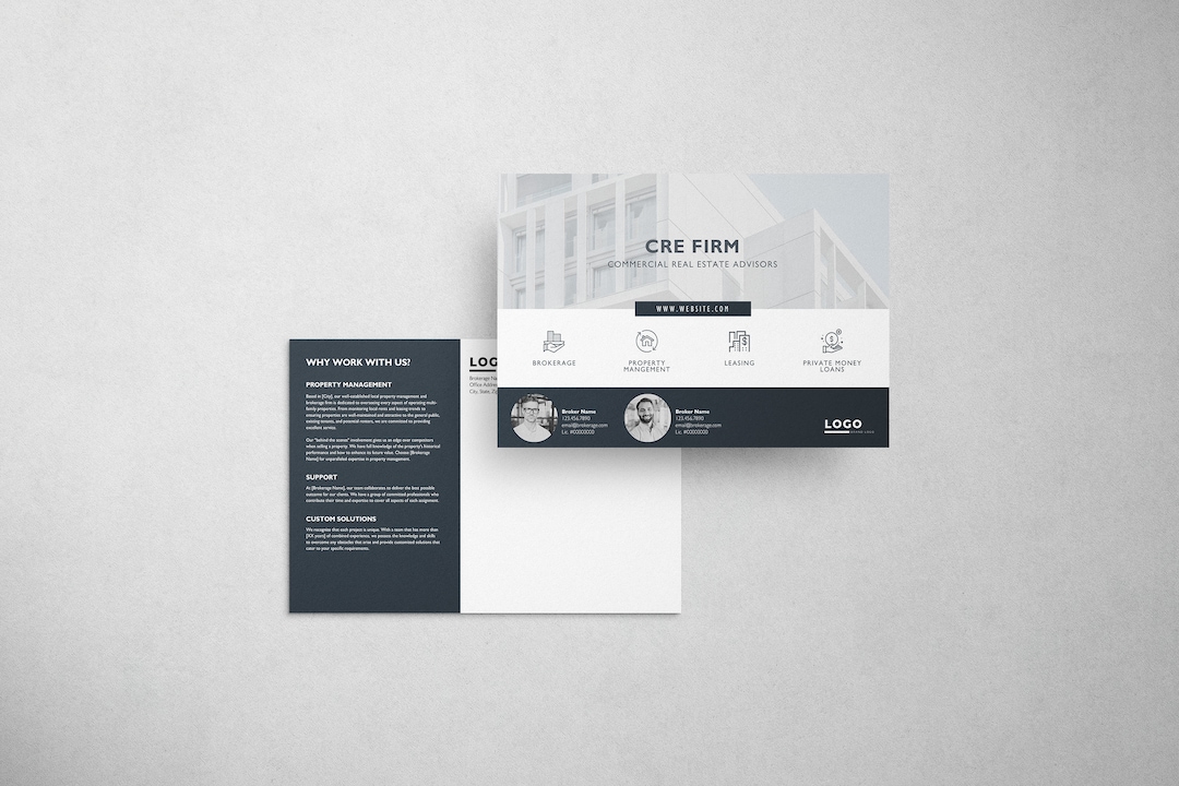 Commercial Real Estate Postcard | Commercial Real Estate Marketing ...