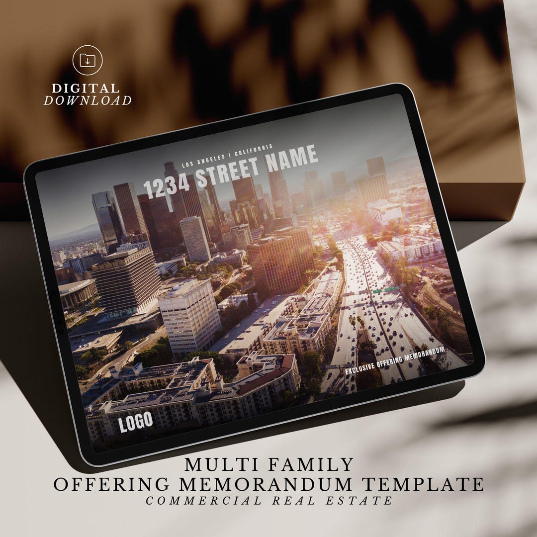 Multi Family Offering Memorandum Template: 50+ Page Brochure (canva ...
