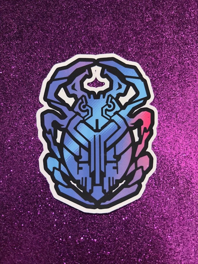Blue Beetle Stickers - Etsy
