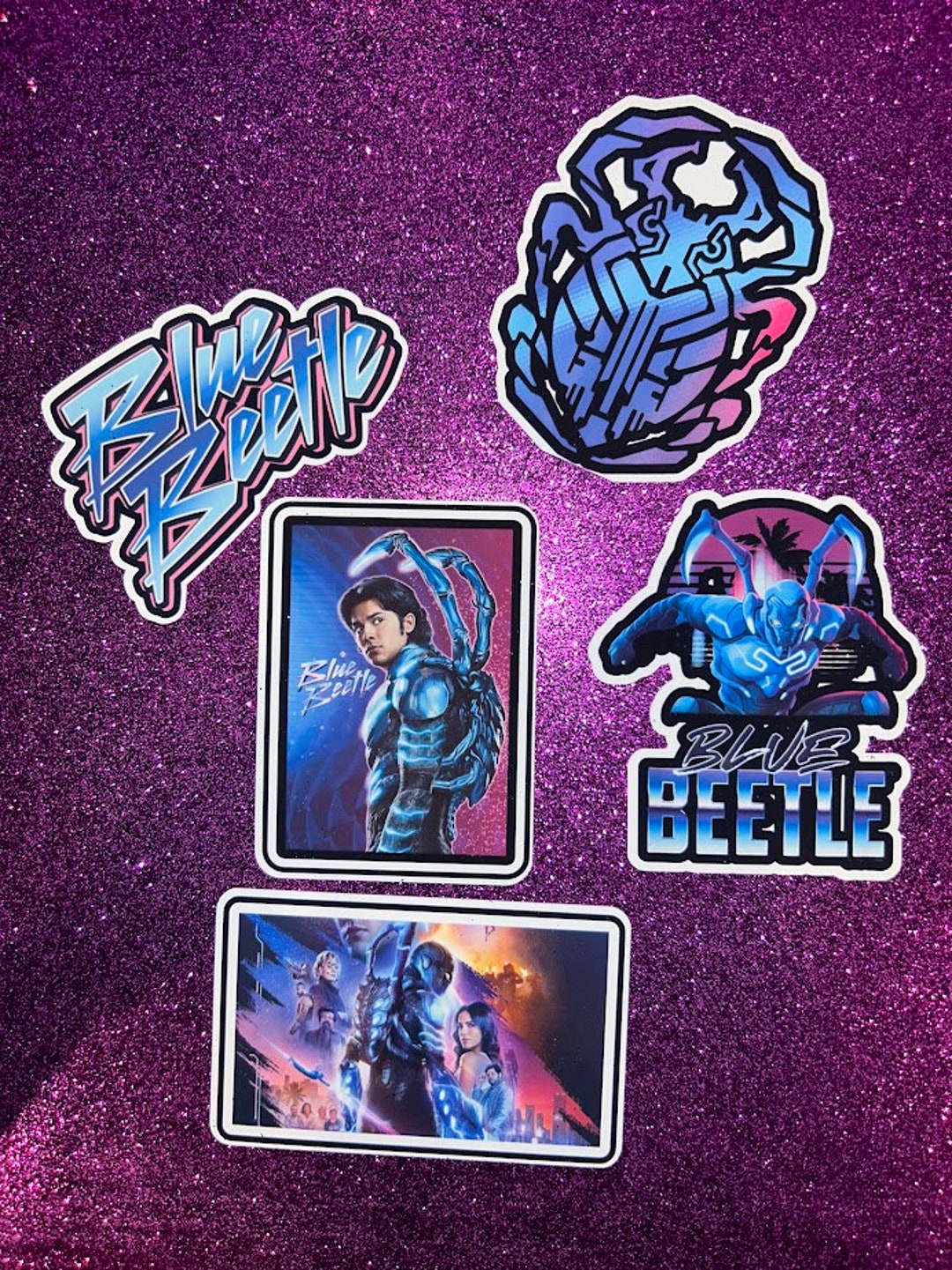 Blue Beetle Stickers - Etsy