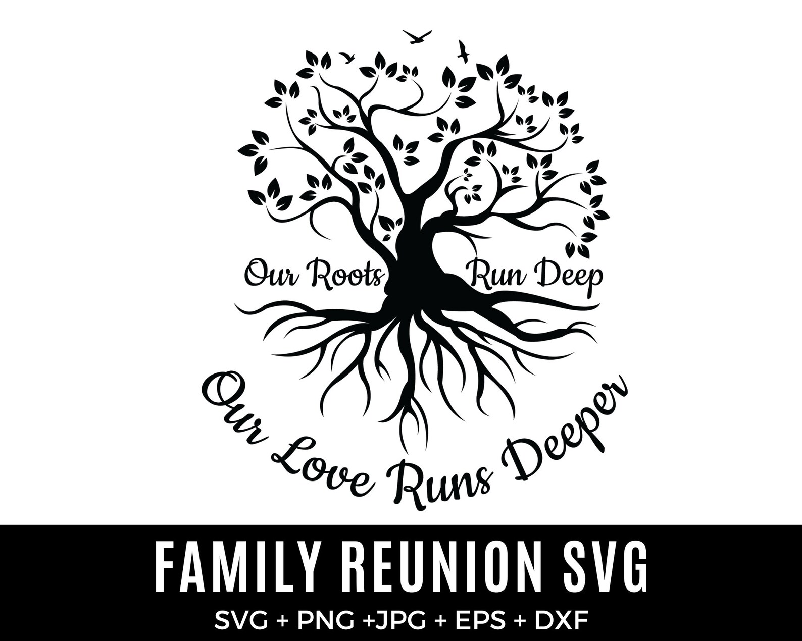 Our Roots Run Deep Shirt Design SVG Family Reunion Tree SVG - Etsy