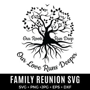 Our Roots Run Deep Shirt Design SVG Family Reunion Tree SVG Custom With ...