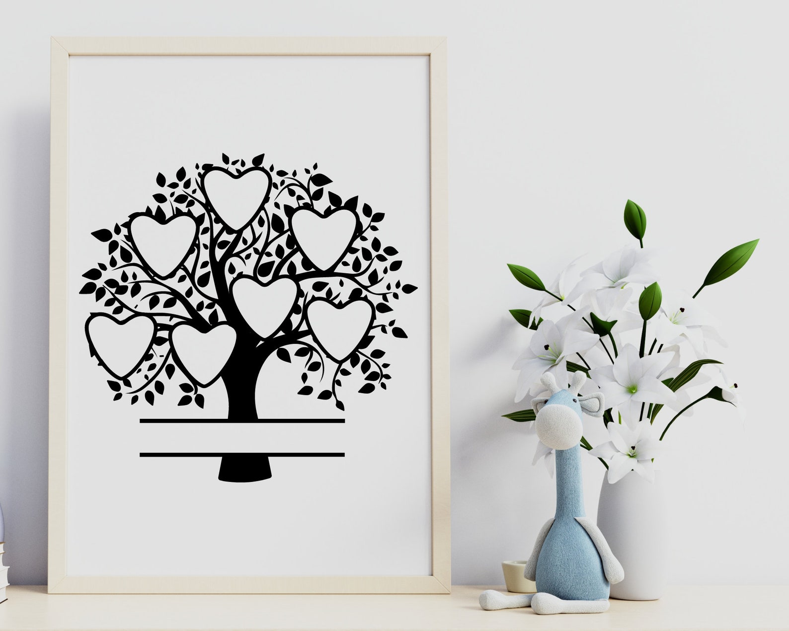 Family Tree Svg 7 Members, Tree of Life Svg, Family Reunion Svg, Family ...