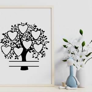 Family Tree Svg 7 Members, Tree of Life Svg, Family Reunion Svg, Family ...