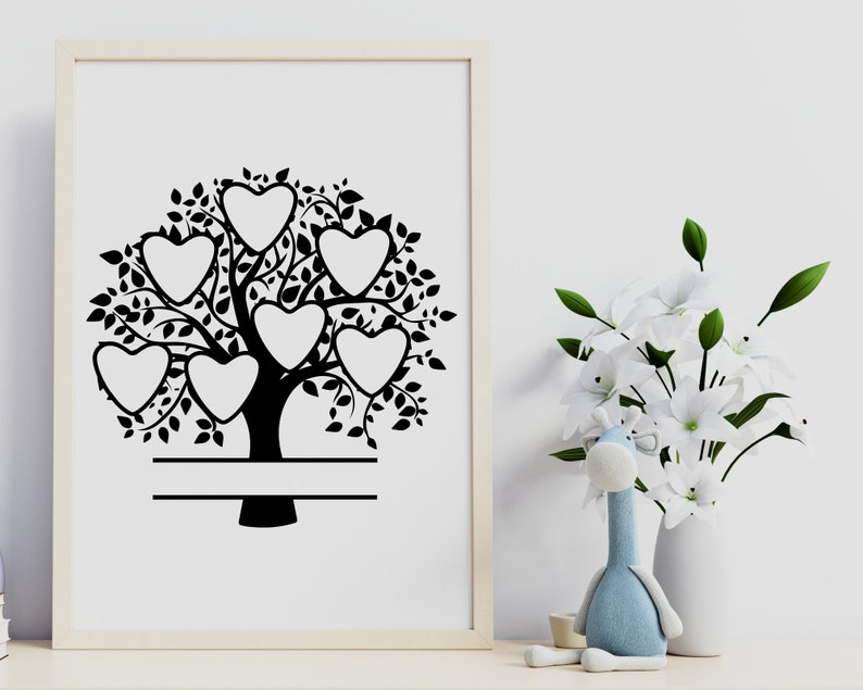 Family Tree Svg 7 Members, Tree of Life Svg, Family Reunion Svg, Family ...