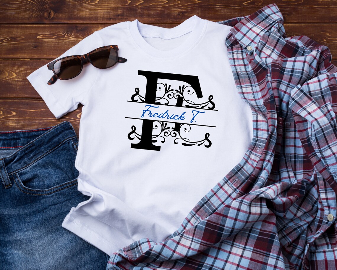 Split Monogram SVG Family Name SVG Split Alphabet Svg | Etsy