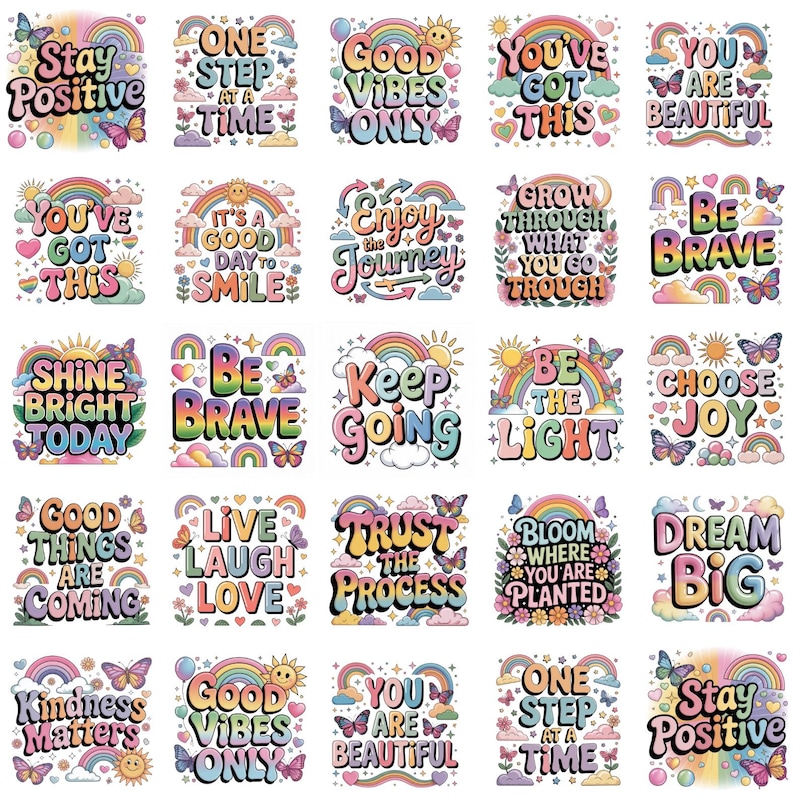 Stickers With Inspirational Quotes - Etsy