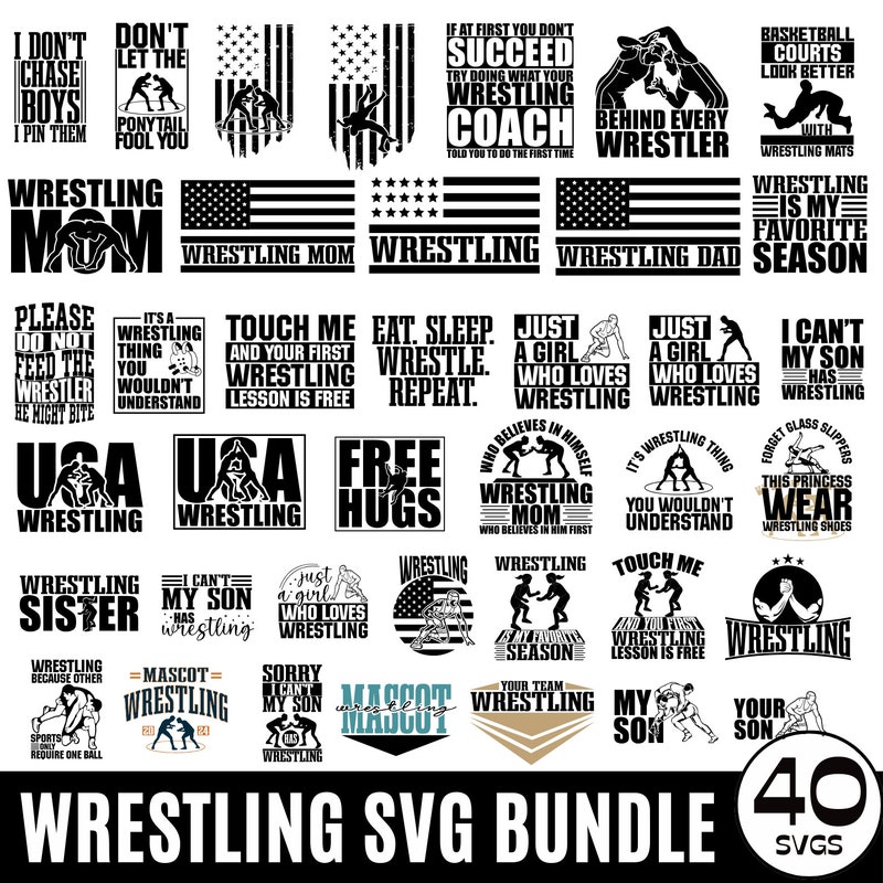 High School Wrestling Art - Etsy