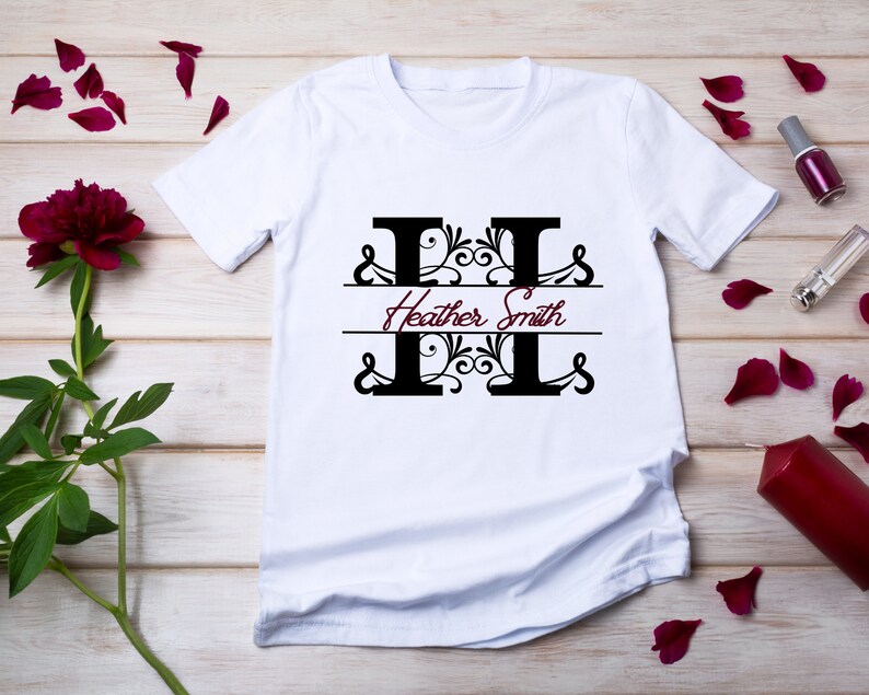 Split Monogram SVG Family Name SVG Split Alphabet Svg | Etsy