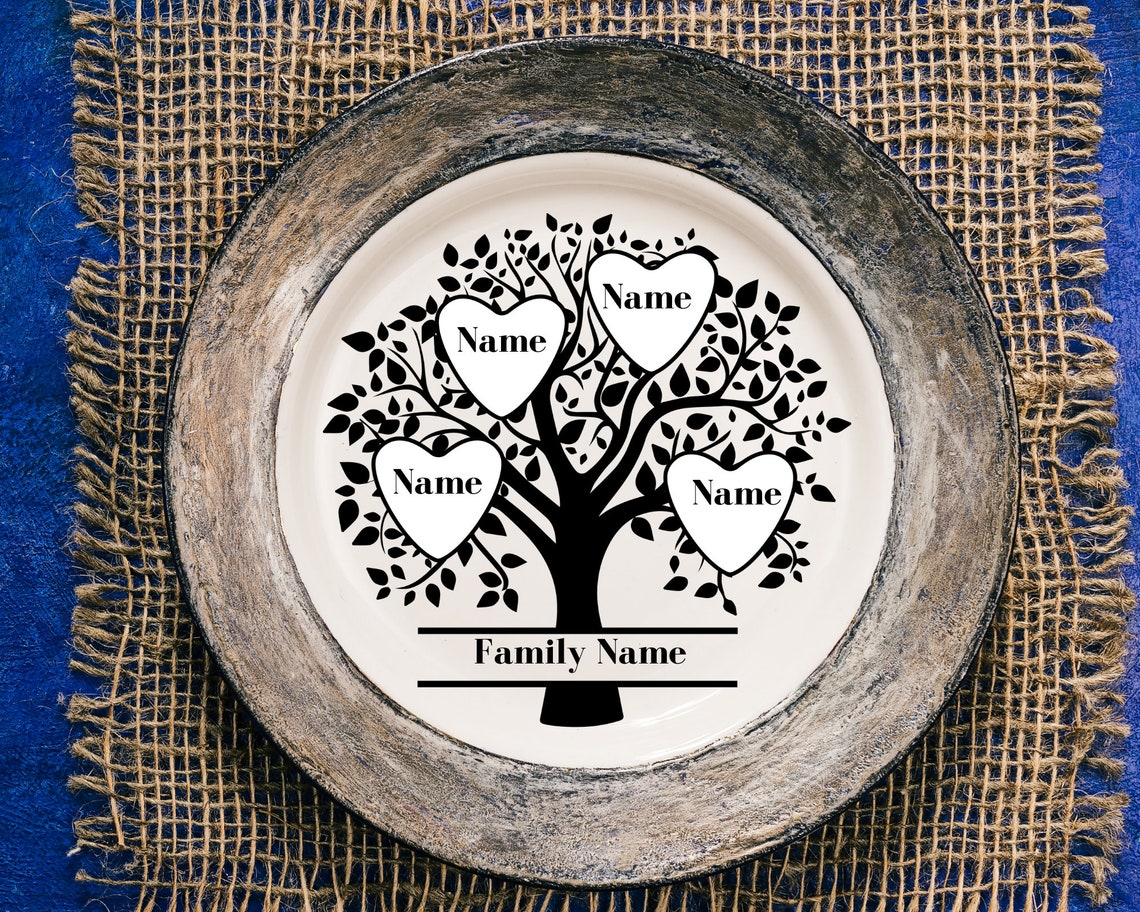 4 Family Member Tree Svg, Family Tree Svg 4 Members, Family Reunion Svg ...
