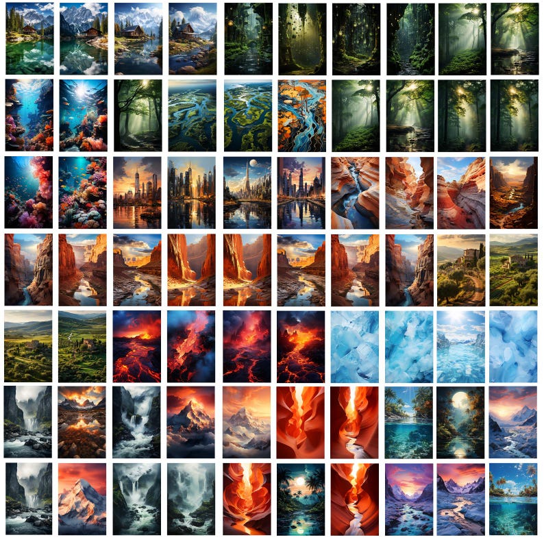400+ Land Scape Posters Midjourney Prompts, Landscape Poster Designs ...