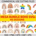 45 Mega Rainbow Bundle Svg, Rainbow Bundle Svg for Cricut, Rainbow ...