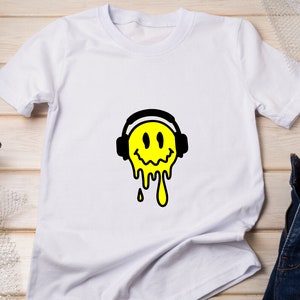 Melted Smiley Face Svg Bundle, Melting Smiley Face, Smiley Face Clip ...