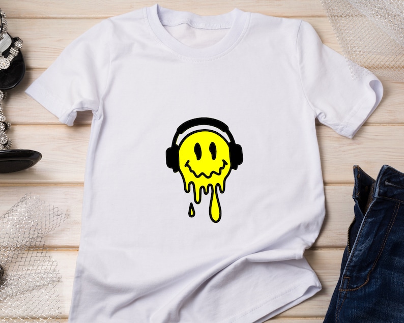 Melted Smiley Face Svg Bundle, Melting Smiley Face, Smiley Face Clip ...