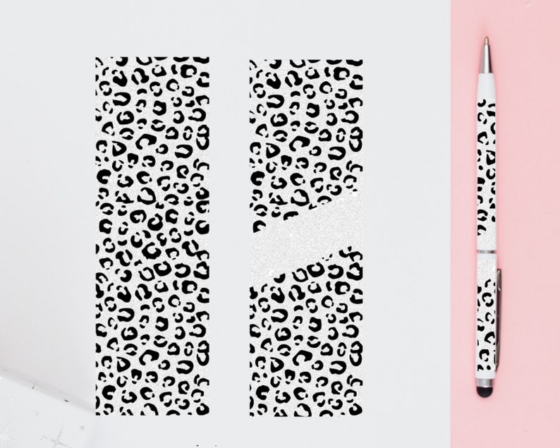 Black Leopard Pen Wraps Svg Pen Wrap Svg Cheetah Pen Wrap - Etsy
