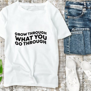 Boho Svg Grow Through What You Go Through SVG Boho Moon Svg - Etsy