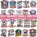 Lost Cause PNG, Snarky Skeleton Clipart, Punk Skeleton PNG, Punk ...