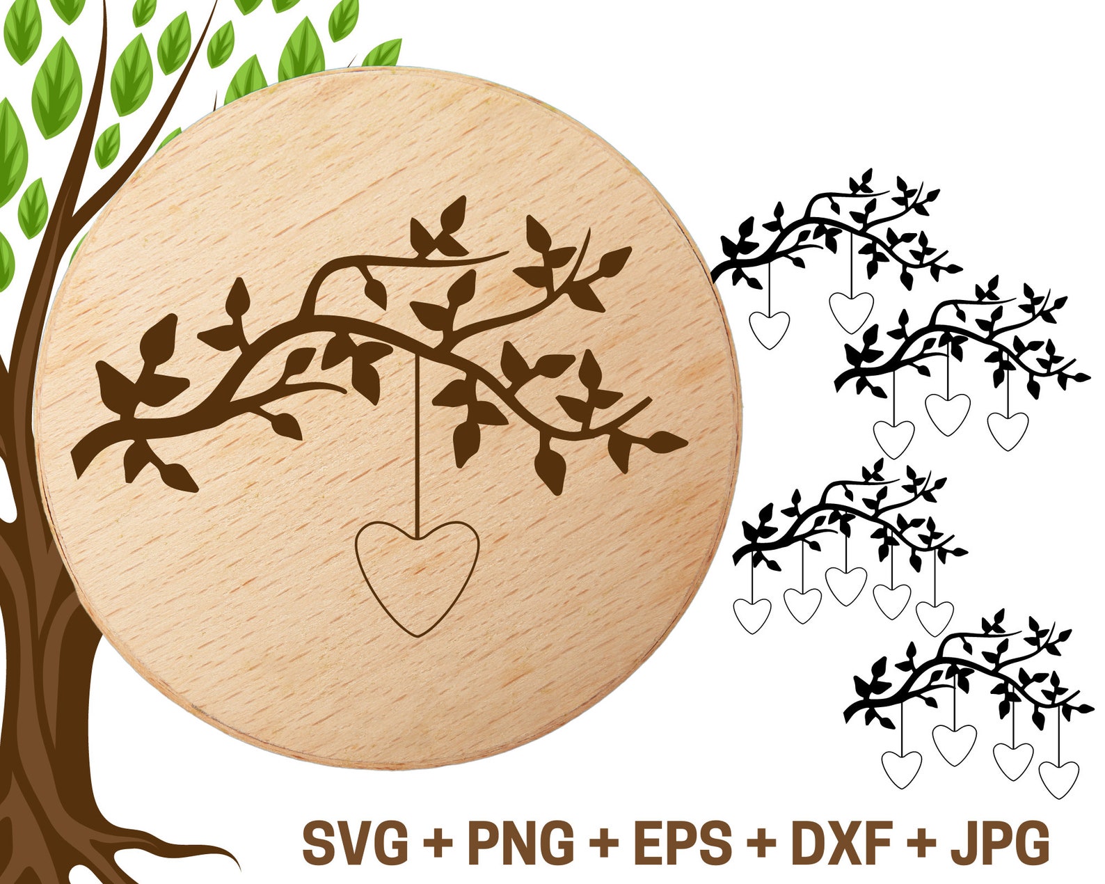 20 Family Tree With Branches Svg Bundle Family Tree Heart - Etsy