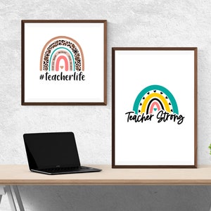 Teacher Rainbow Svg Bundle, Teacher Rainbow Png SVG, Teacher Life Svg ...
