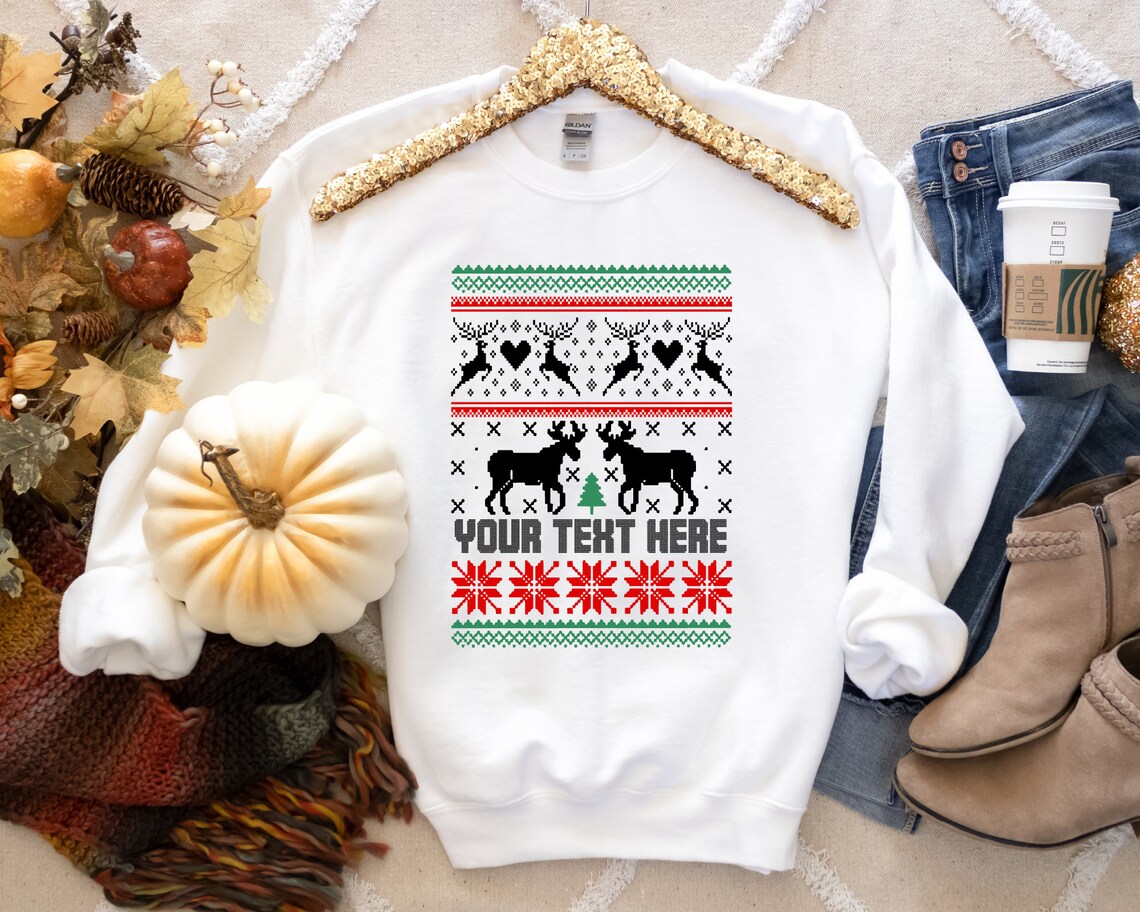 25 Christmas Ugly Sweater Templates, Ugly Sweater Svg, Bundle Svg, Ugly ...
