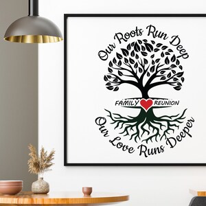 Our Roots Run Deep Shirt Design SVG - Family Reunion Tree SVG Custom ...