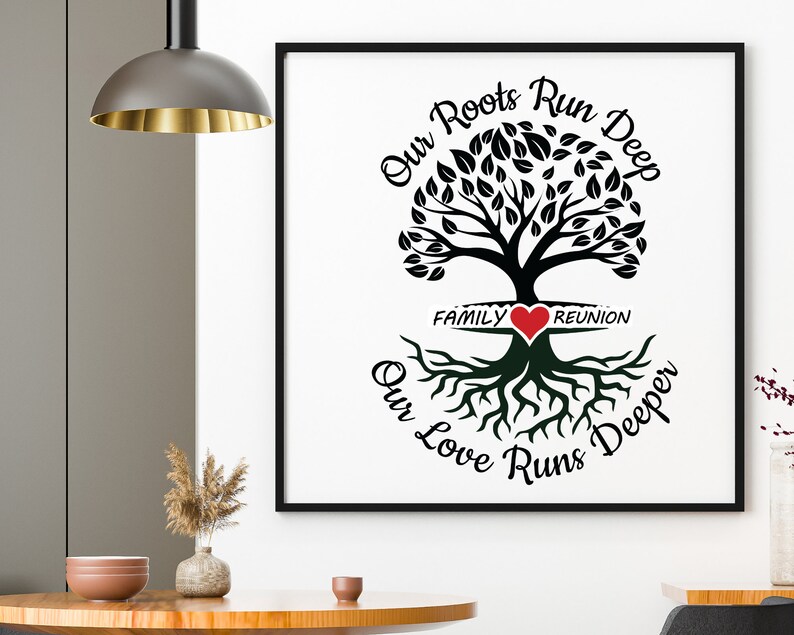 Our Roots Run Deep Shirt Design SVG - Family Reunion Tree SVG Custom ...